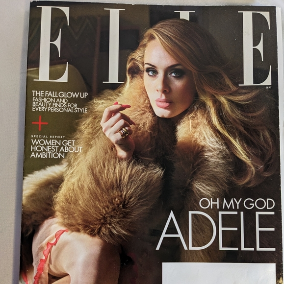 Elle | Other | Elle Book Magazine Book September 222 Issue Adele Cover ...